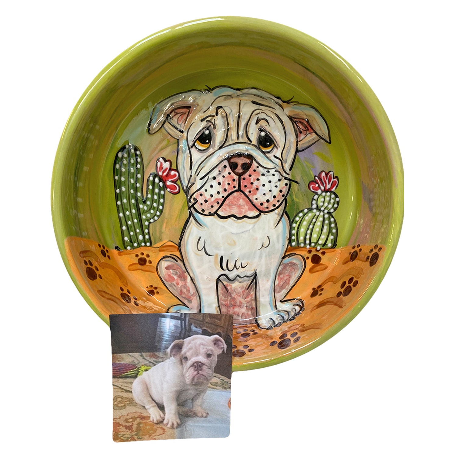 Custom Bowls Gallery | Hand-Painted Pet Bowls – Faux Paw Productions