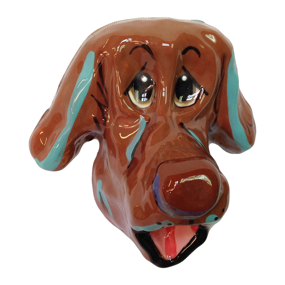 Chocolate Labrador Wall Sculpture - Ceramic Leash Holder by Debby ...