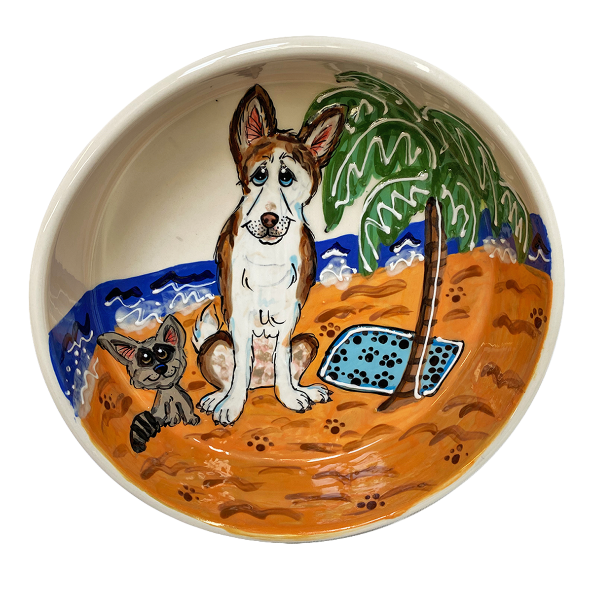 Personalized Husky Dog Bowls - Personalized Pet Ceramics | Faux Paw ...