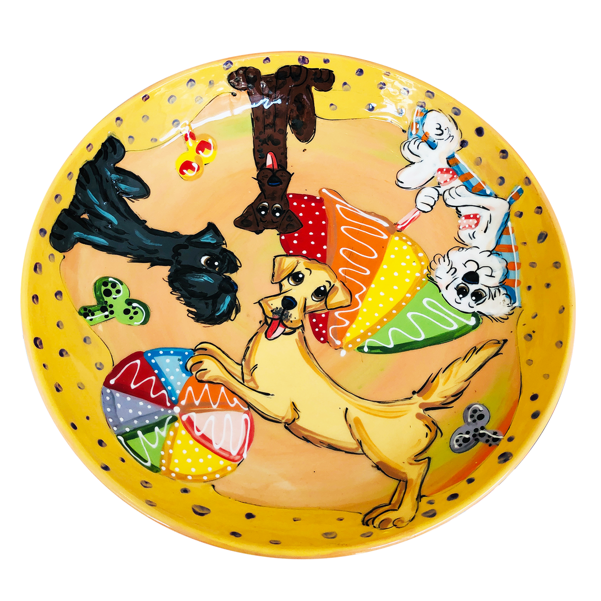 Party Palz By The Sea - Hand Painted Platter | Faux Paw Productions