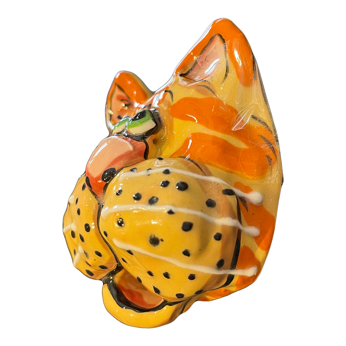 Cat Face Wall Sculpture - Wall Decor by Debby Carman | Faux Paw Productions