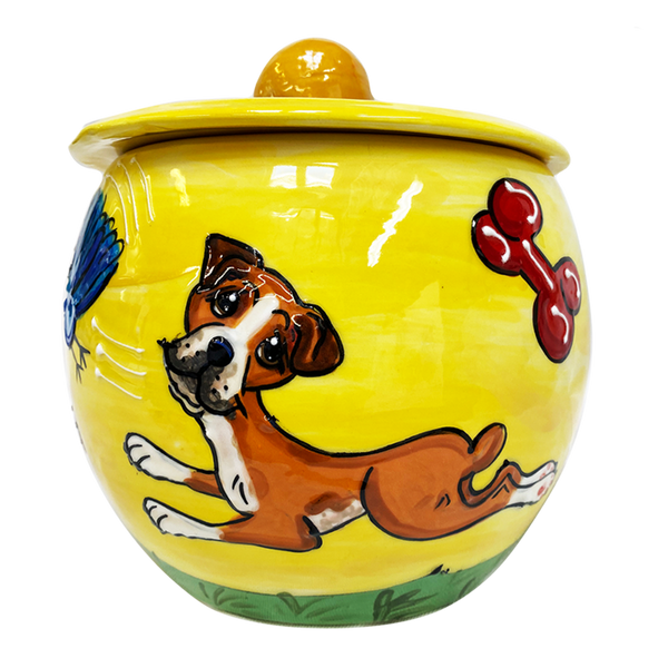 Boxer Dog - Ceramic Treat Jar | Debby Carman – Faux Paw Productions